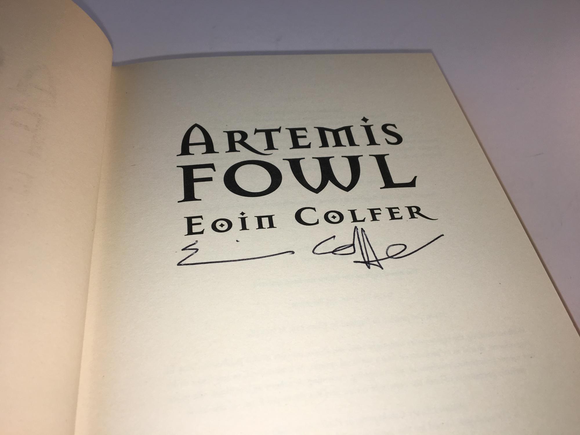Artemis Fowl by Eoin Colfer: As New Hardcover (2001) 1st Edition ...
