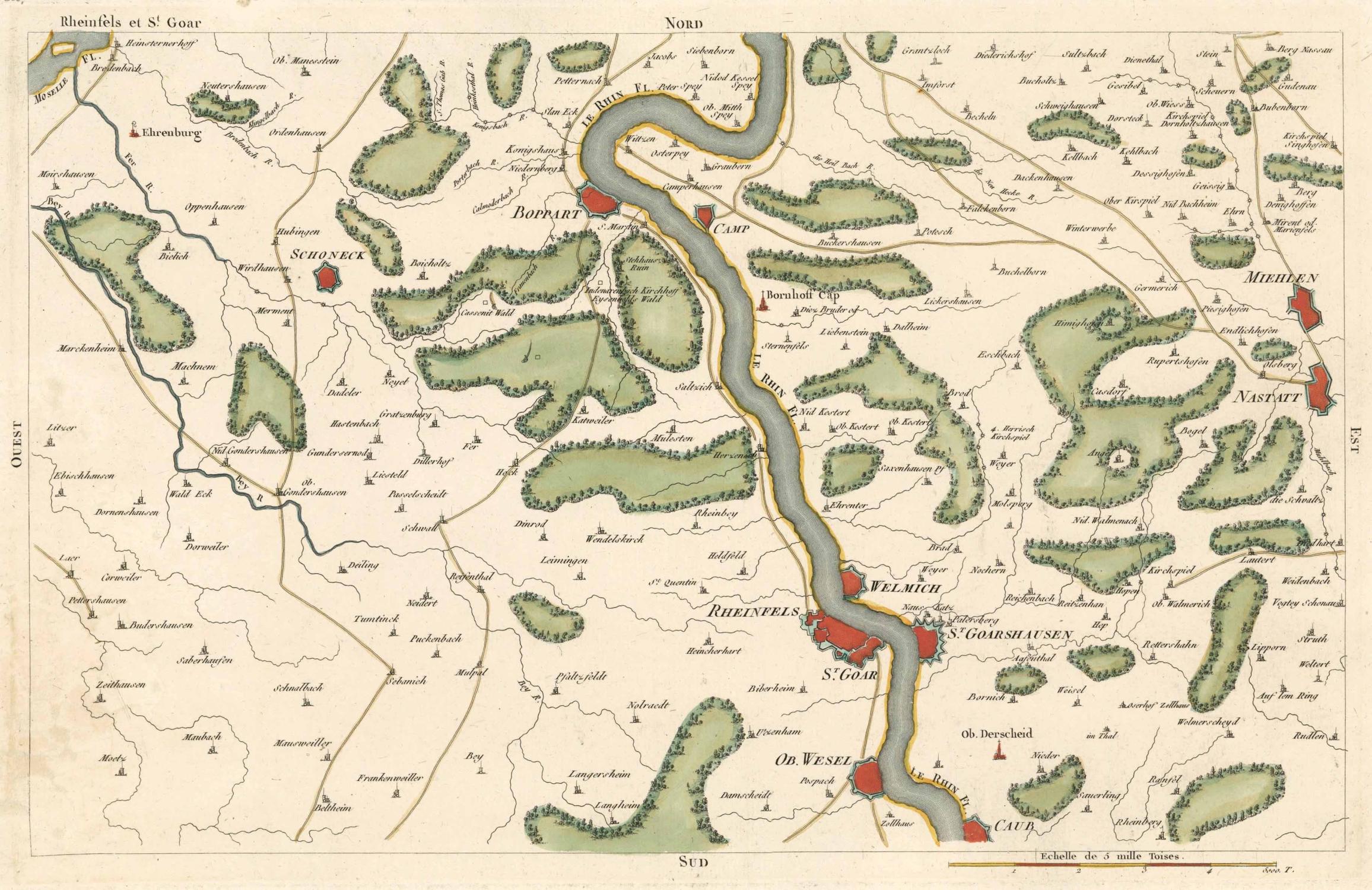 Rheinfels et St. Goar':. by St. GOAR:: Map | Antiquariat Norbert Haas