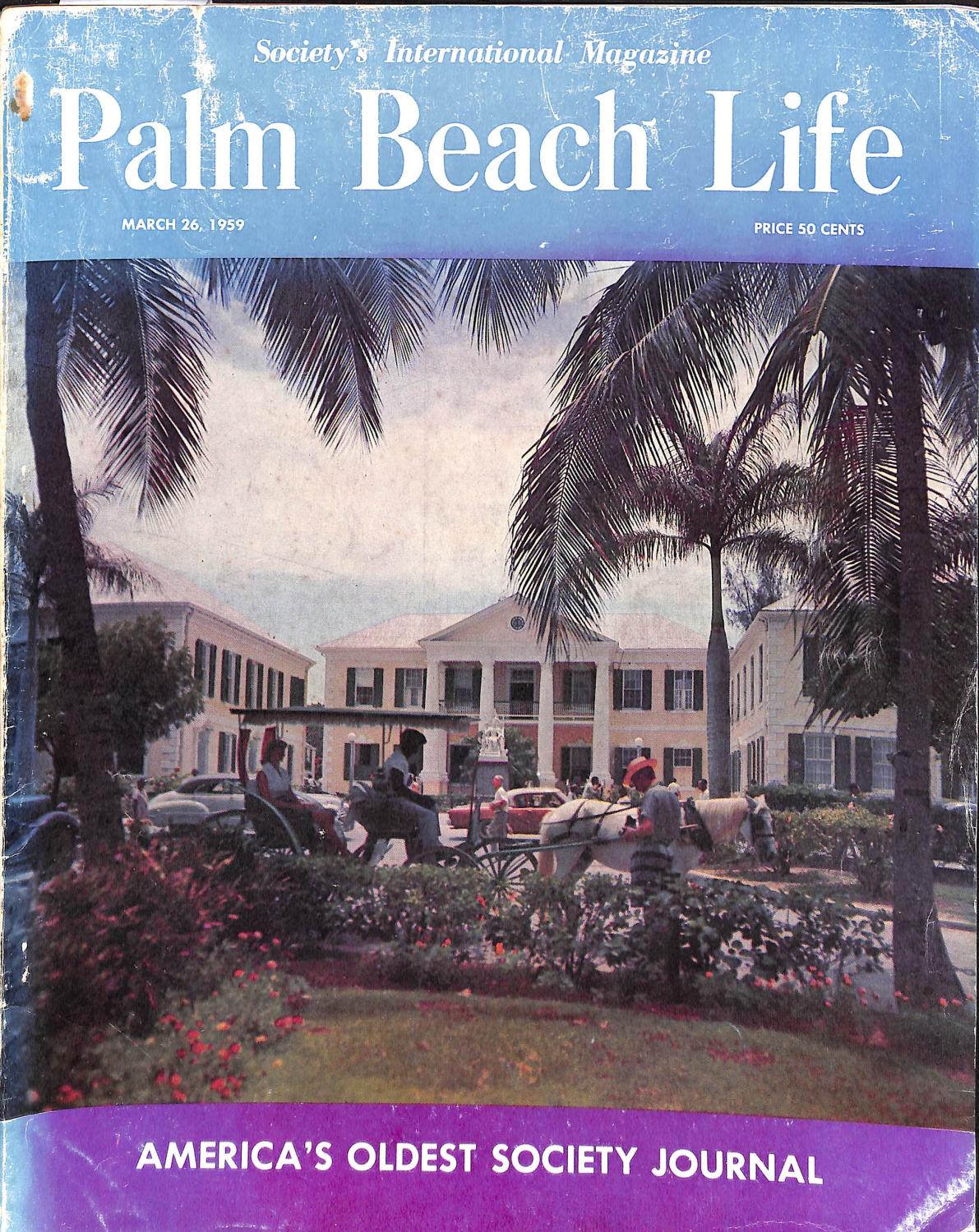 Palm Beach Life Magazine March 26, 1959: (1959) Magazine / Periodical ...