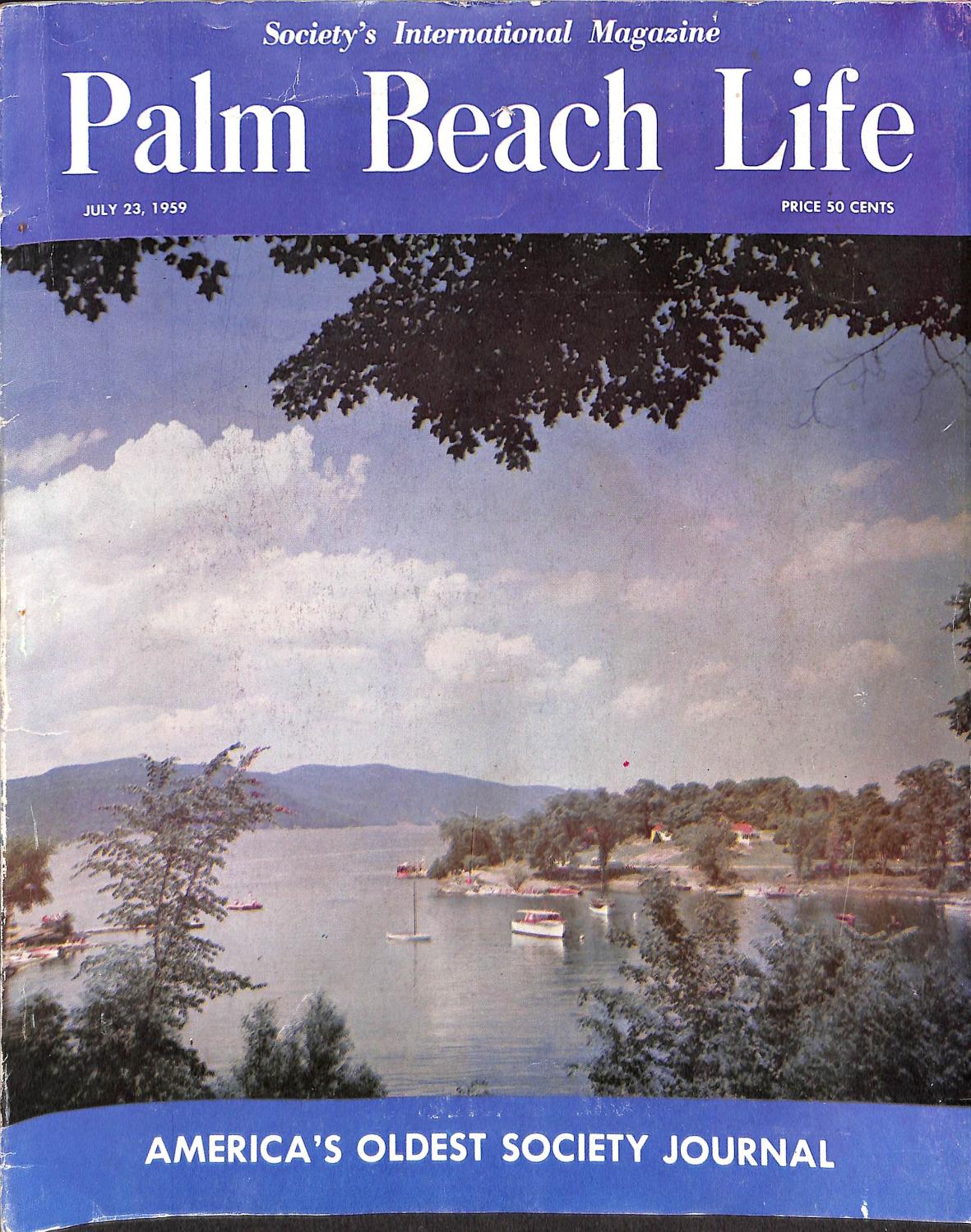 Palm Beach Life Magazine July 23, 1959: (1959) 1st Edition Magazine ...