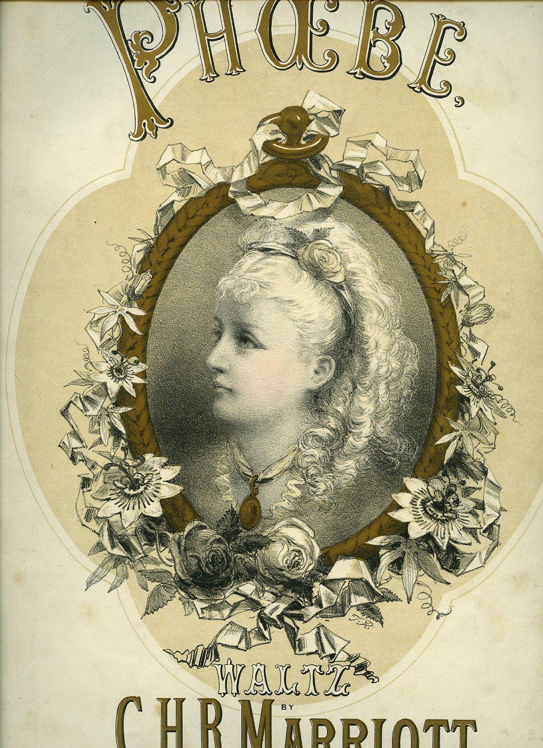 Phoebe Waltz [Vintage Piano Sheet Music] J. B. Cramer & Co. Number 7054 ...