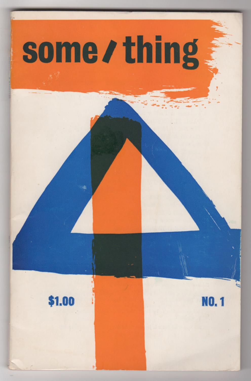 Some/Thing 1 (Spring 1965) by Antin, David, and Jerome Rothenberg (eds ...