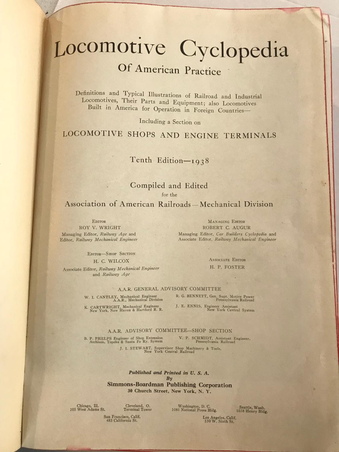Locomotive Cyclopedia Of American Practice: Definitions And Typical ...