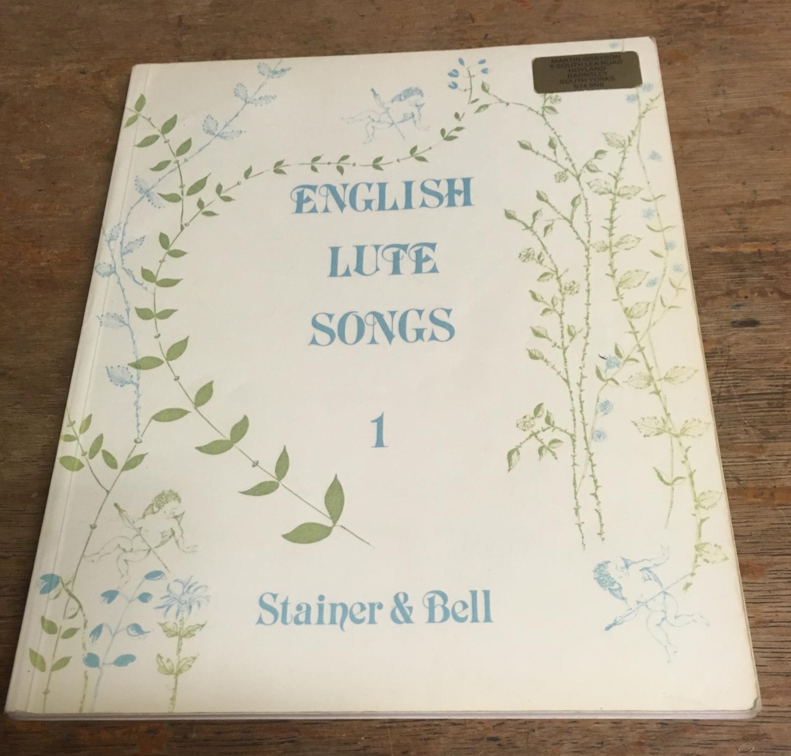English Lute Songs I & II by Pilkington, Michael: Good Book Soft cover ...