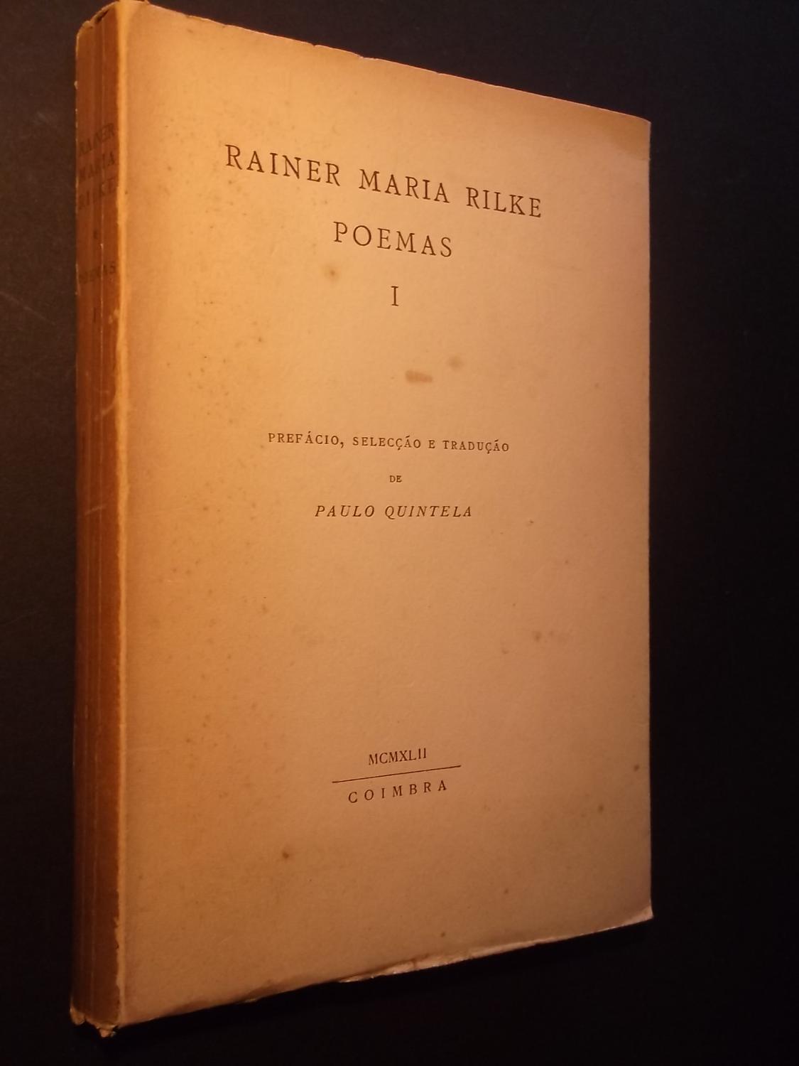 Rainer Maria Rilke - Poemas by Quintela (Paulo): Fine 1ª Edição. | Byblos