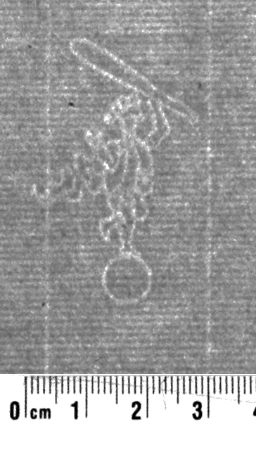 Blank folded sheet of laid paper with watermark Garden of Holland ...