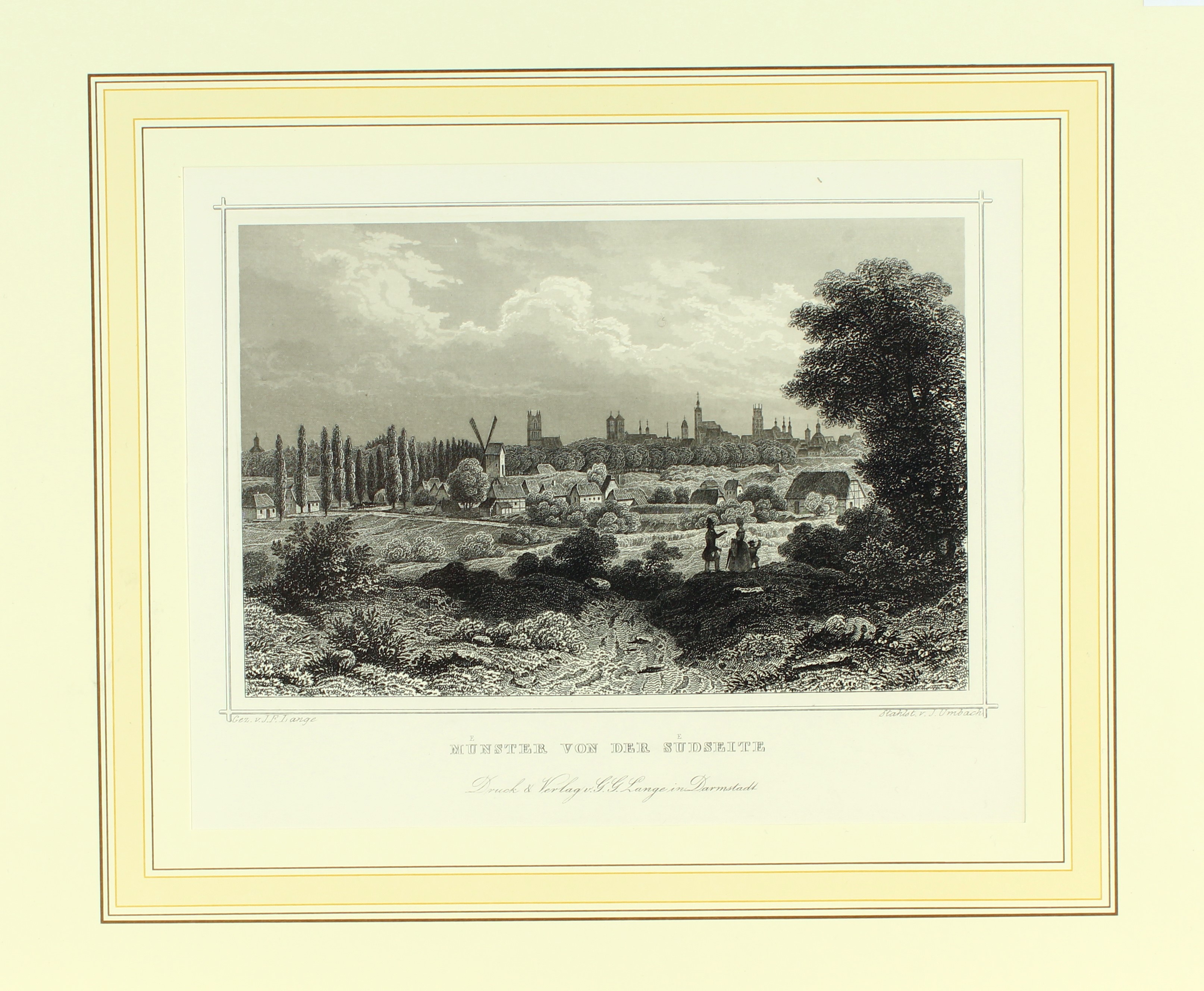 Münster von der Südseite. von Münster -: Kunst / Grafik / Poster ...