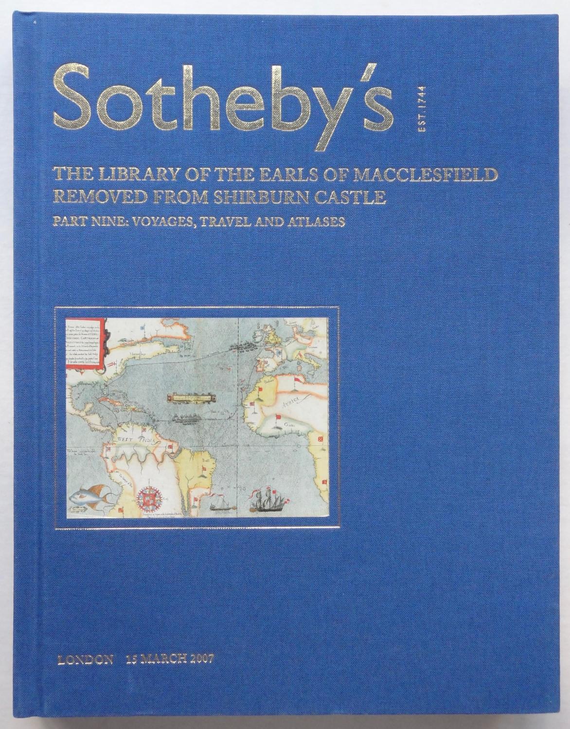 The Library of the Earls of Macclesfield, Removed from Shirburn Castle ...