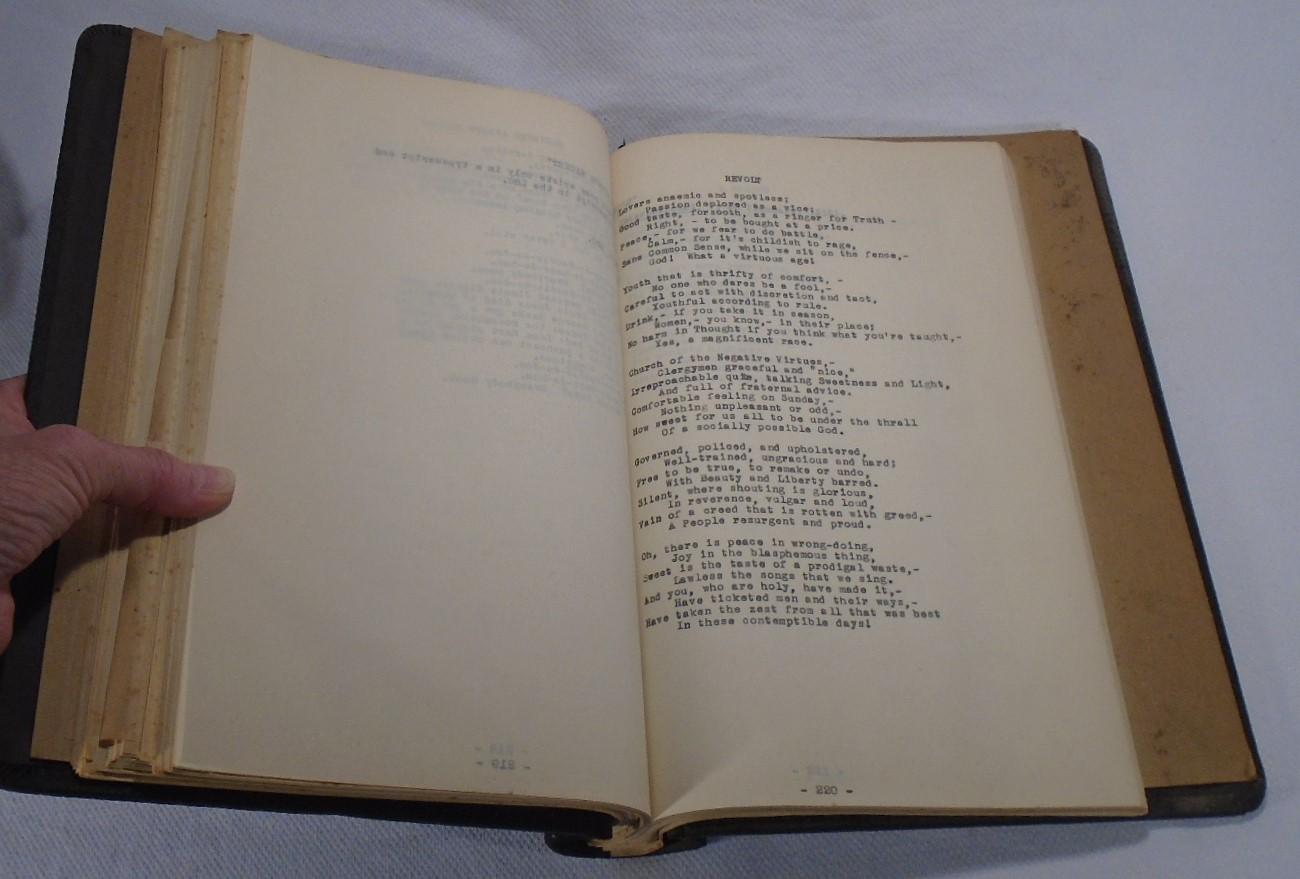 The Collected Verse of John Reed; Masters Thesis; Columbia 1947 by ...