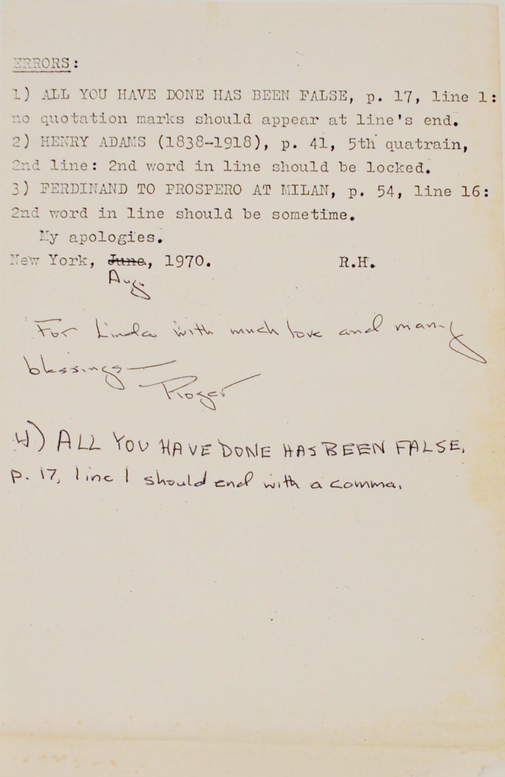 Signposts by HECHT, Roger: (1970) Signed by Author(s) | Jeff Hirsch ...