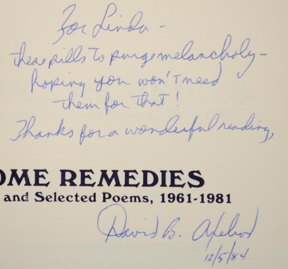 Home Remedies: New and Selected Poems, 1961-1981 (Signed First Edition ...