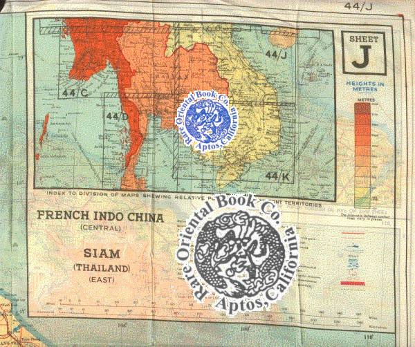 44 J/K. J: FRENCH INDO CHINA. [Central]. 1944. 44 J: SIAM [THAILAND ...