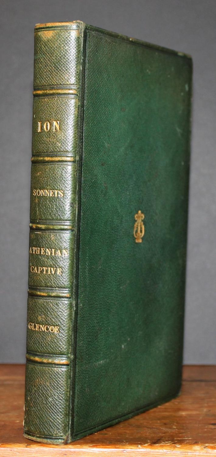 Ion A Tragedy In Five Acts Fourth Edition To Which Are Added Sonnets