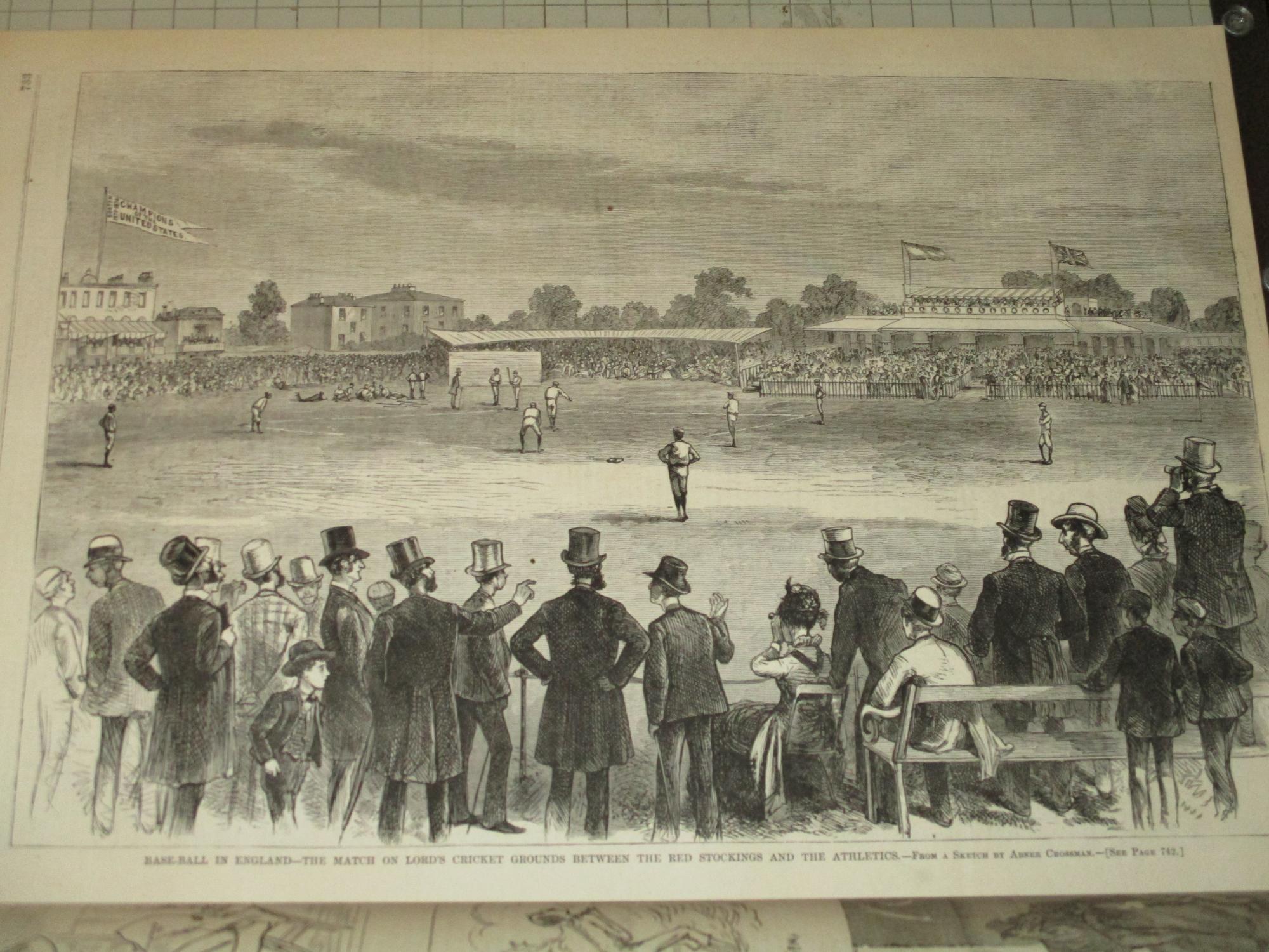 1874 Harper's Weekly: Game of Polo - Base Ball Game in England - The ...