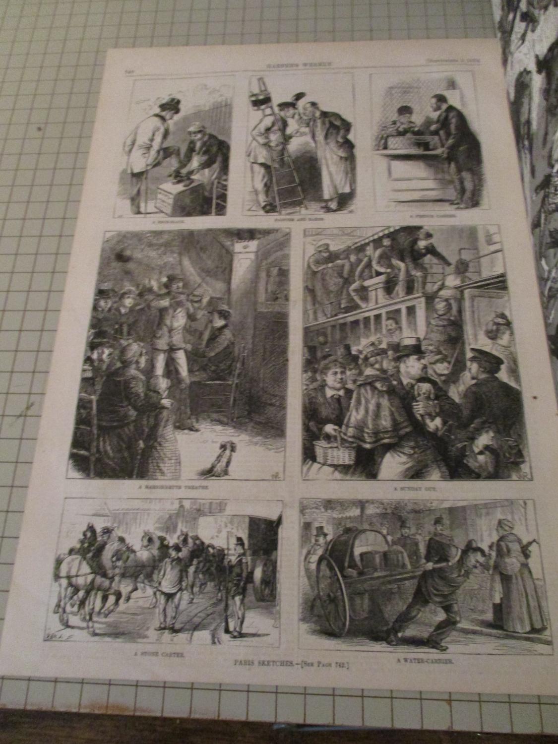 1874 Harper's Weekly: Game of Polo - Base Ball Game in England - The ...