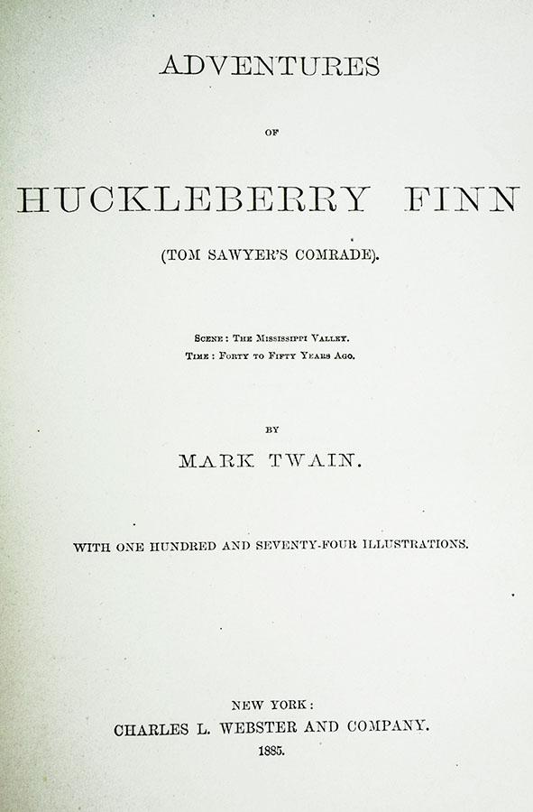 Adventures of Huckleberry Finn [Tom Sawyer's Comrade]. by Twain, Mark ...