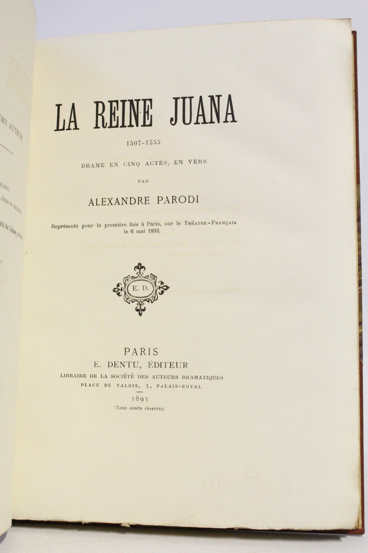 La reine Juana 1507-1555 by PARODI Alexandre: Couverture rigide (1893 ...