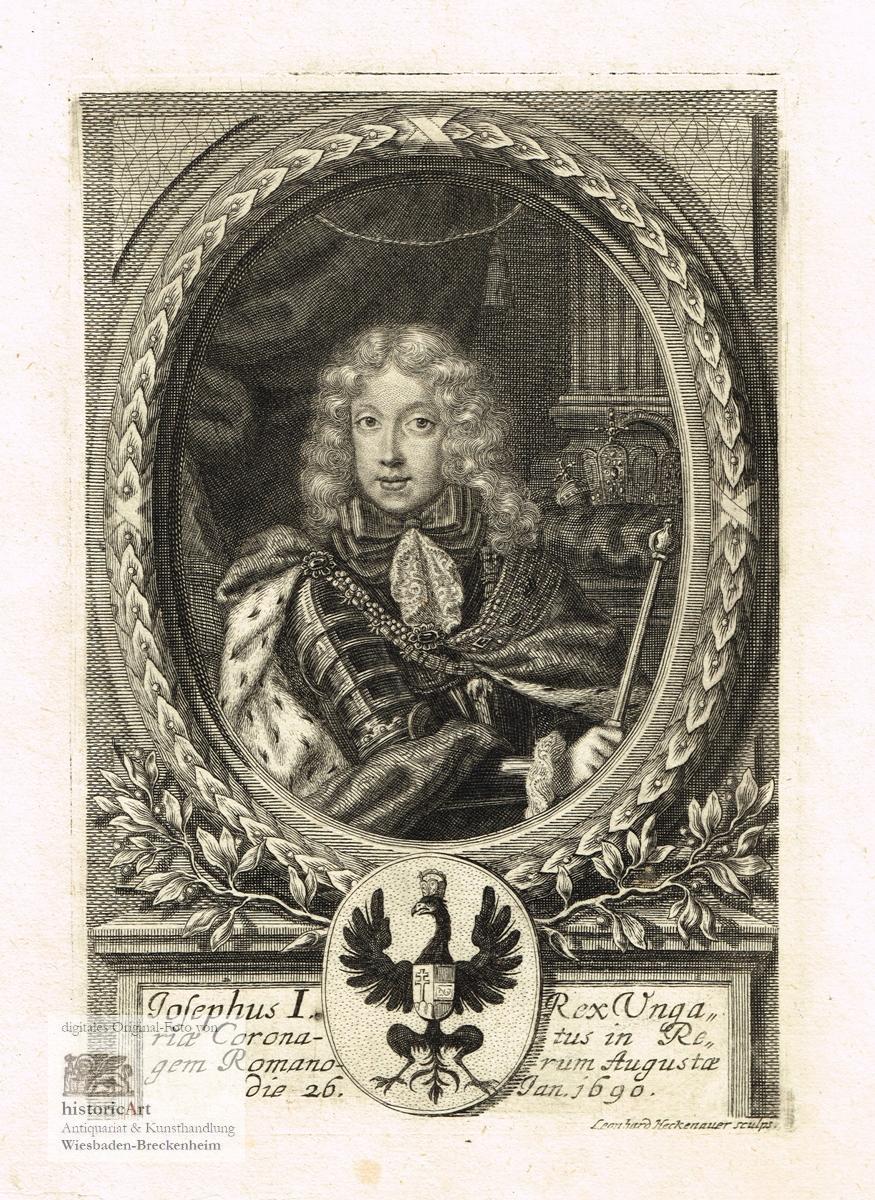 Josephus I. Rex Ungariae Coronatus in Regen Romanorum Augustae ...