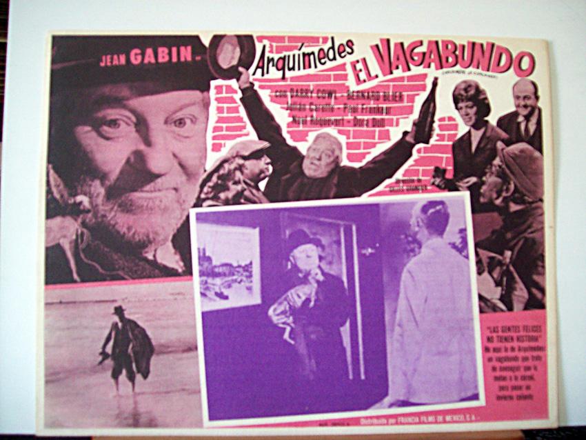 ARQUIMEDES EL VAGABUNDO - 1959Dir: Gilles GrangierCast: Jean GabinDarry ...