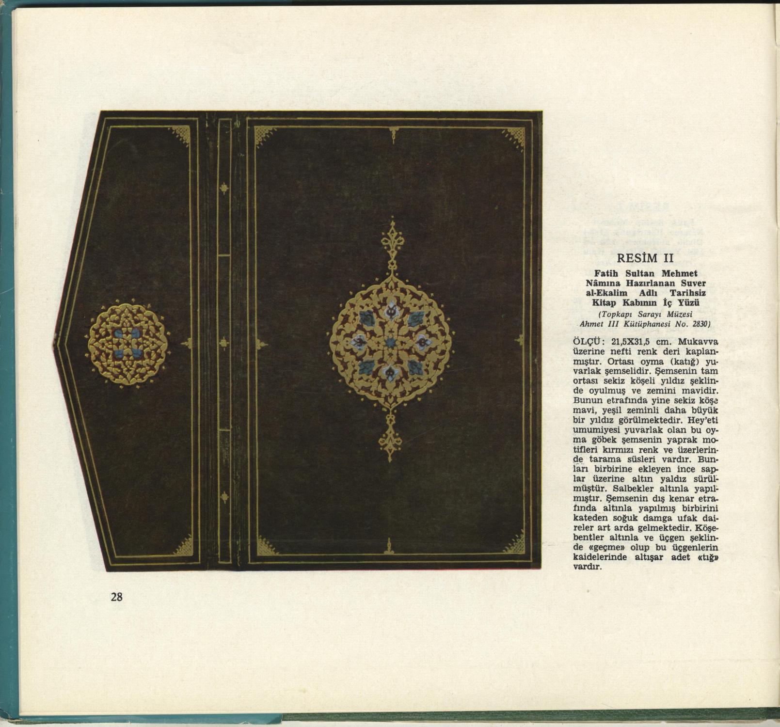 Turk kitap kaplari. [Turkish Book Covers.] by Cig, Kemal 1913-1983 ...