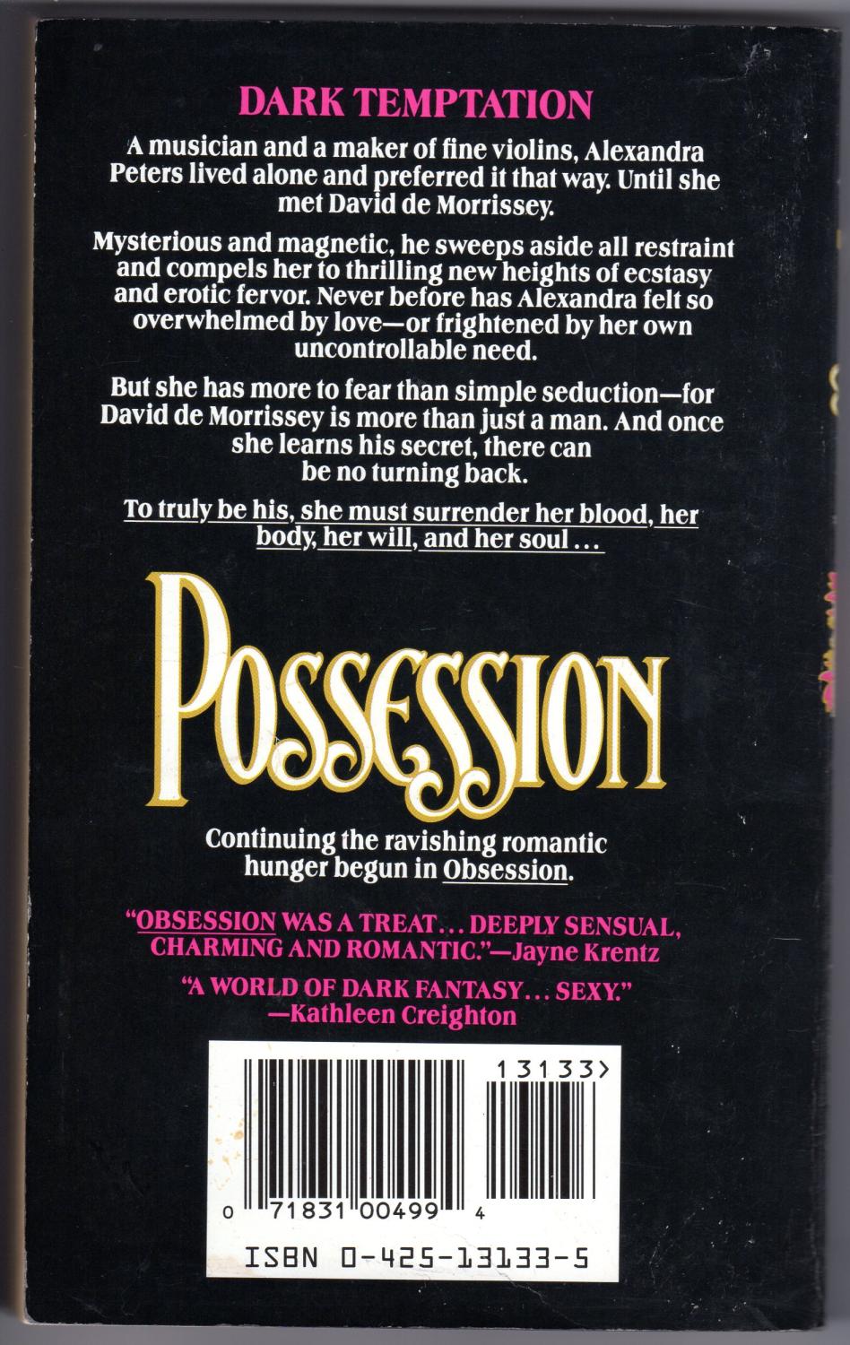 POSSESSION by Herter, Lori: Very Good Soft cover (1992) 1st Printing ...