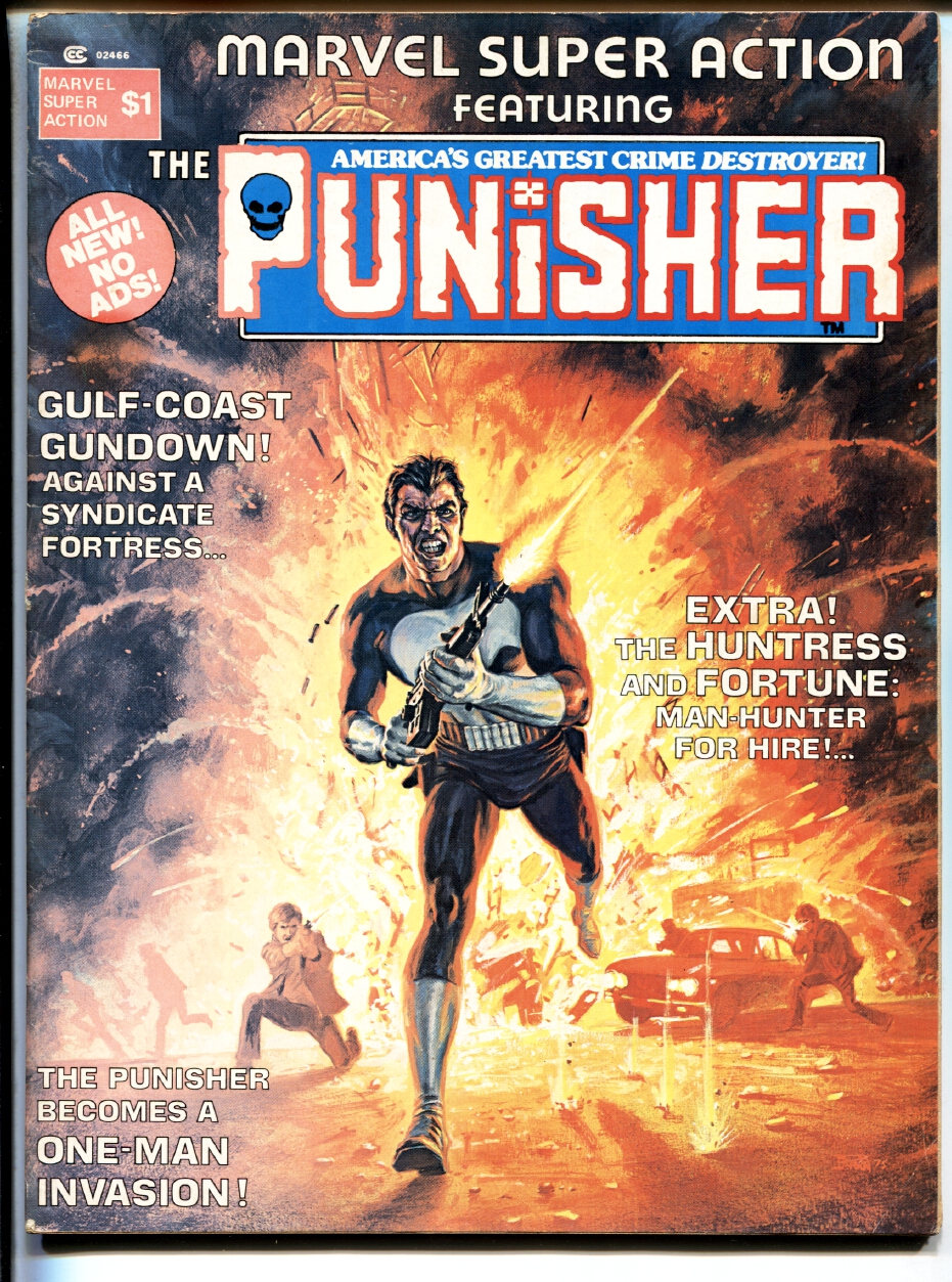 MARVEL SUPER ACTION #1 comic magazine Dominic Fortune-1st HUNTRESS ...