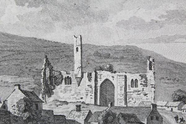 Original Antique Engraving Illustrating a View of 'Carrick Beg' By Paul ...