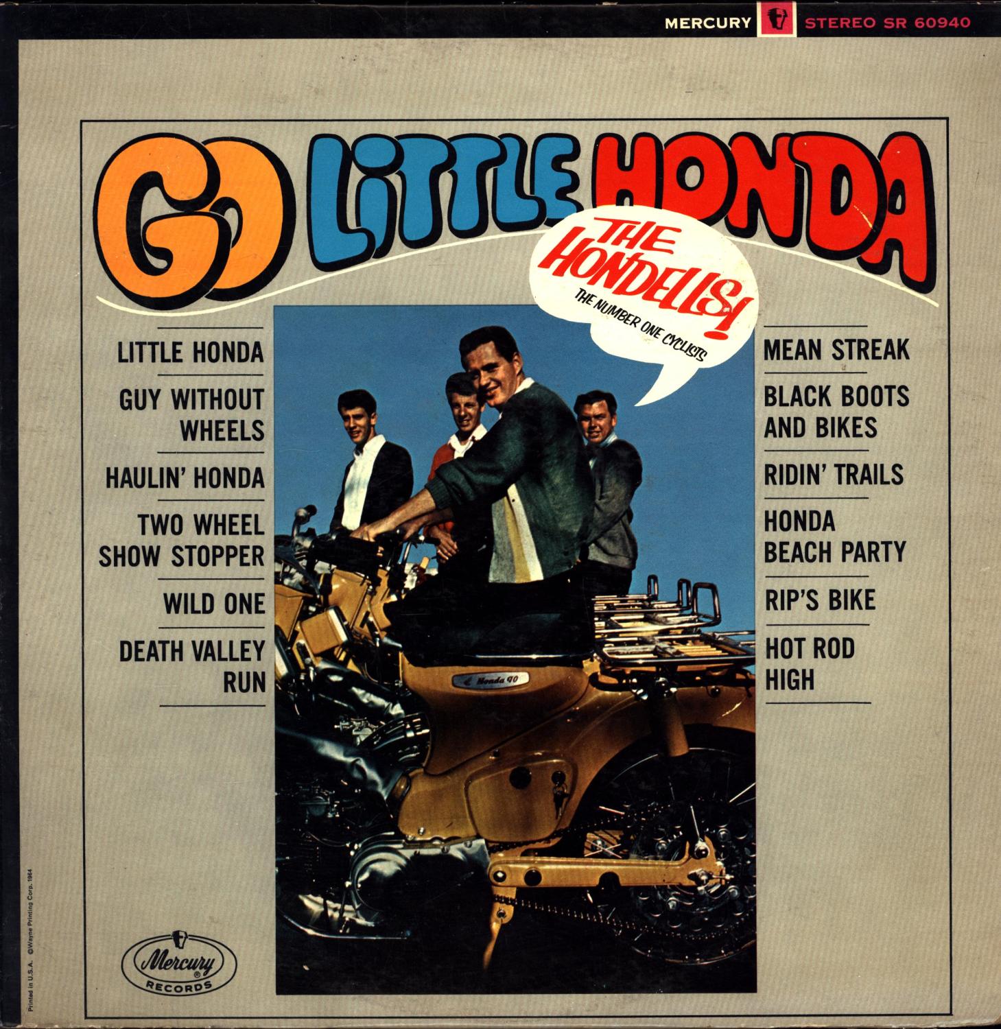 Go Little Honda (VINYL STEREO ROCK 'N ROLL LP) de The Hondells ...