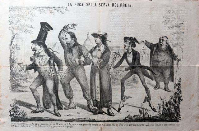 La fuga della serva del prete. by MATAT - IL LAMPIONE.: (1862) Art ...