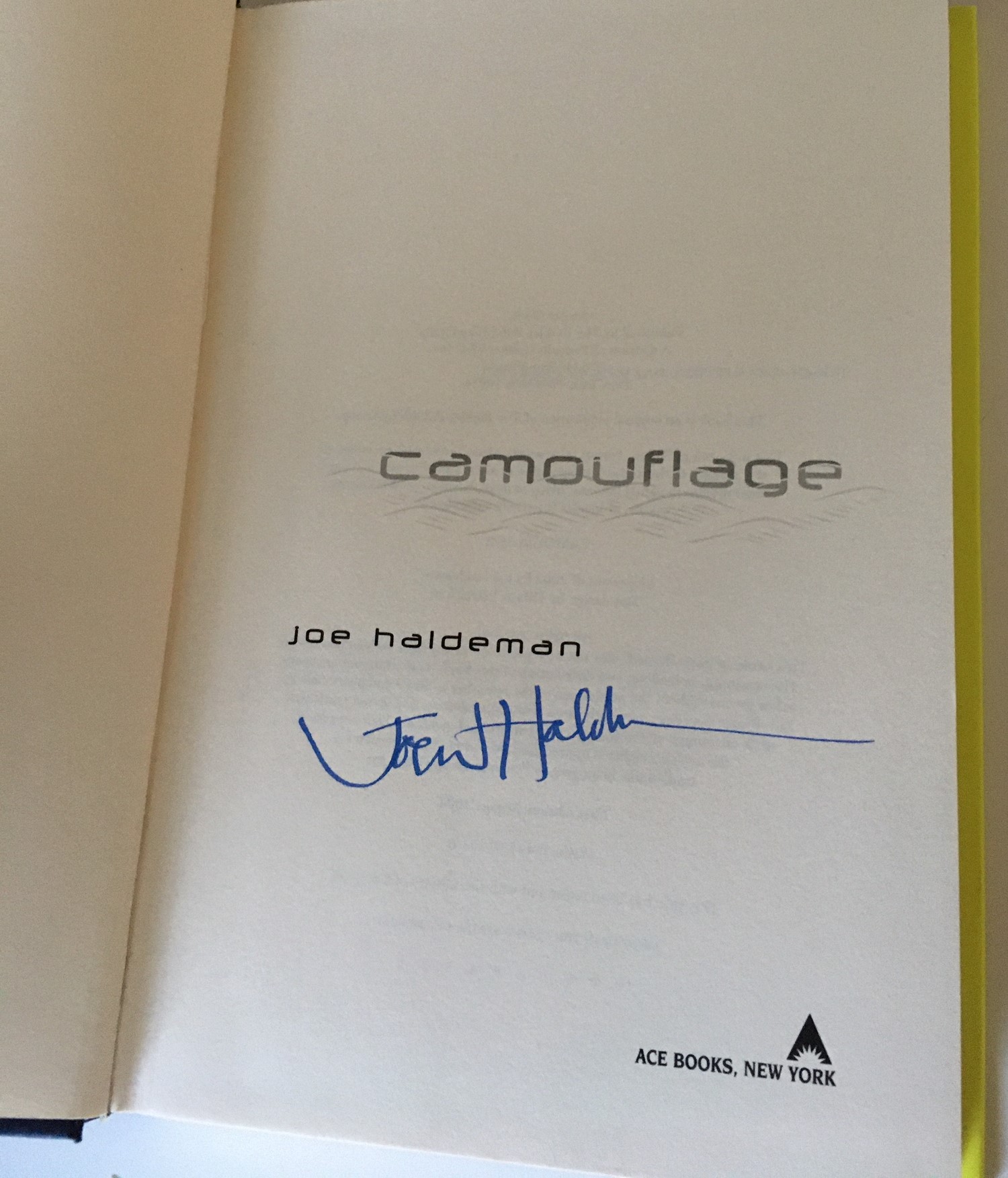 Joe Haldeman Camouflage