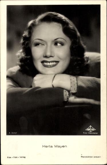 Ansichtskarte / Postkarte Schauspielerin Herta Mayen, Portrait, Wien ...