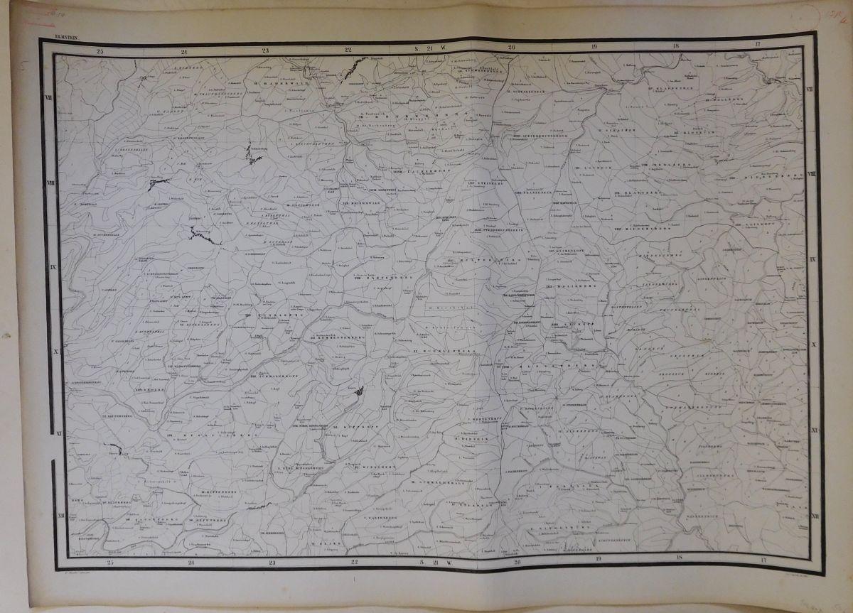 Elmstein. Karte des Gebietes zwischen Schopp, Trippstadt, Elmstein ...