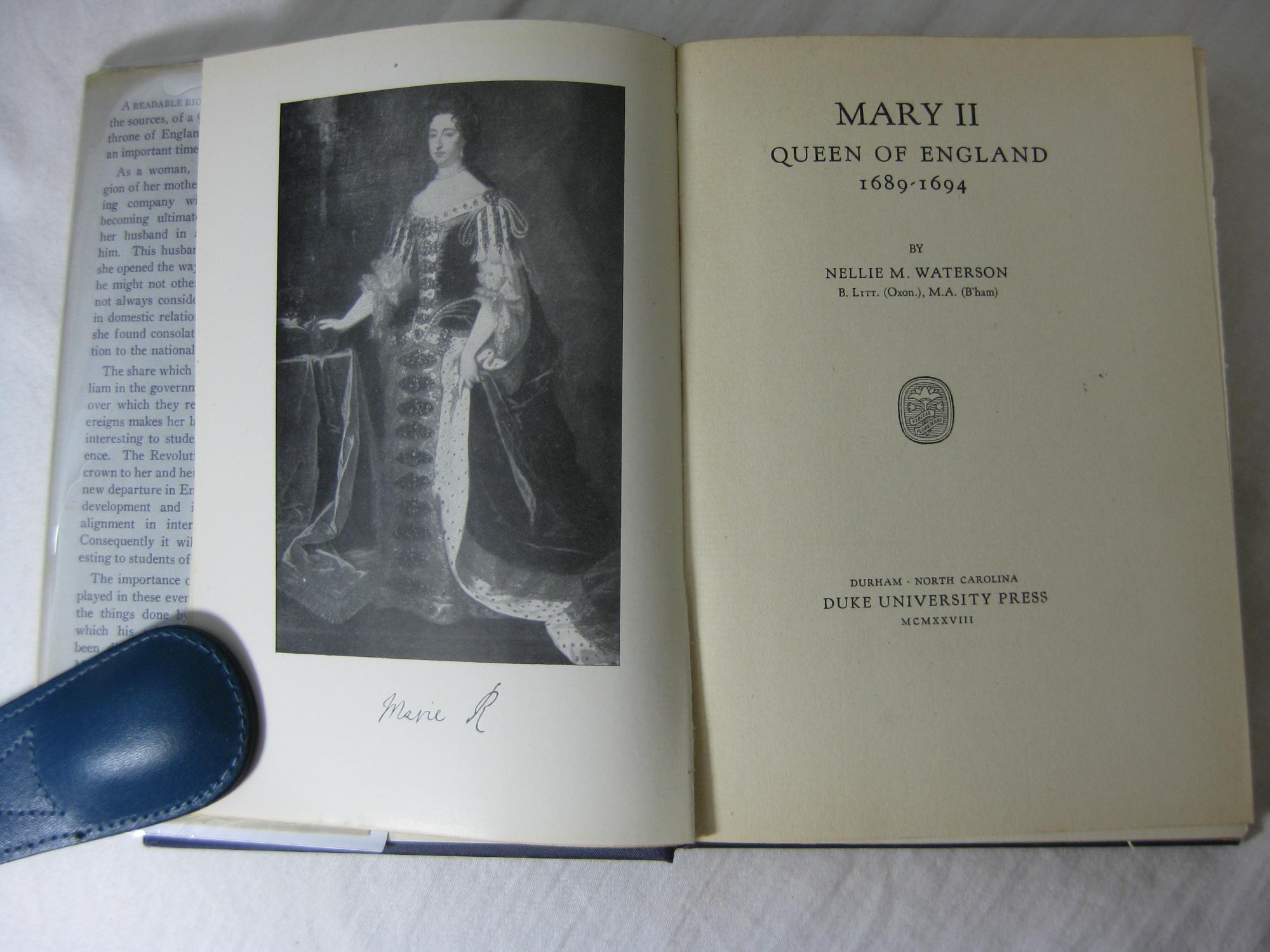 Mary II, Queen of England, 1689-1694 by Waterson, Nellie M.: Fine ...