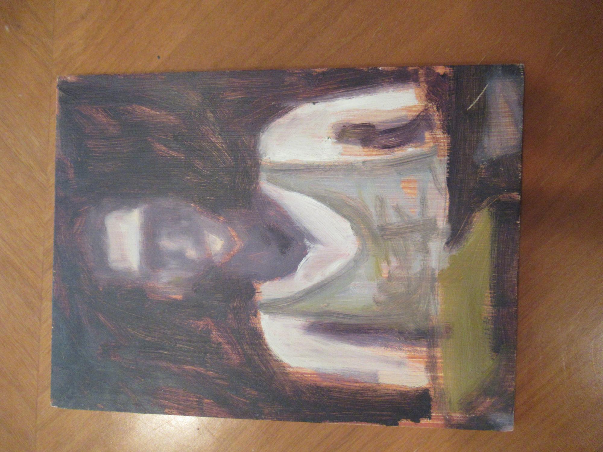 Man In Athletic T Shirt: Original Oil Painting by Original Painting By ...