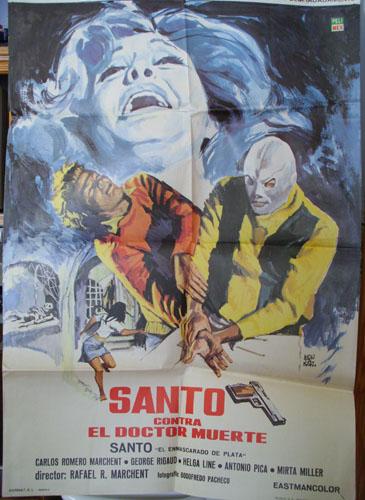 Cartel cine - Movie Poster : SANTO CONTRA EL DOCTOR MUERTE - Original ...