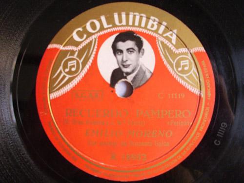 Antiguo Disco Pizarra - Old Disc Slate: EMILIO MORENO : Recuerdo ...