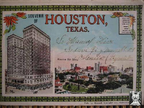 Antigua Postal - Old Postcard : 18 POSTALES SOUVENIR OF HOUSTON TEXAS ...