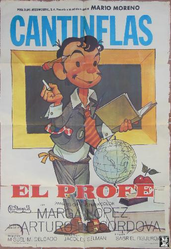 Poster - Cartel : EL PROFE. Mario Moreno CANTINFLAS. by Sin autor: (1971) Art / Print / Poster ...