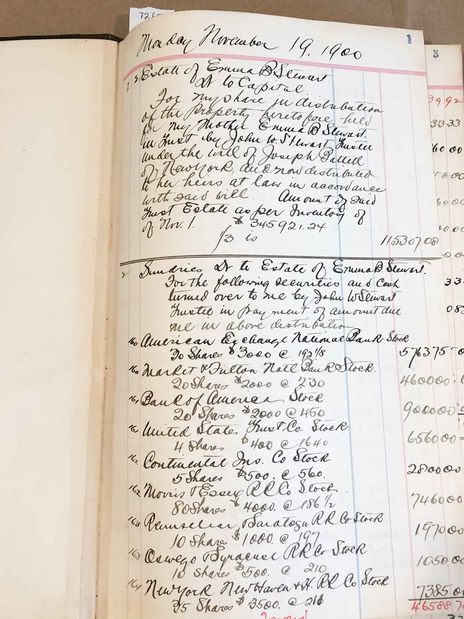 Day Book (accounts ledger) by Stewart, Elga: Very good + half leather ...