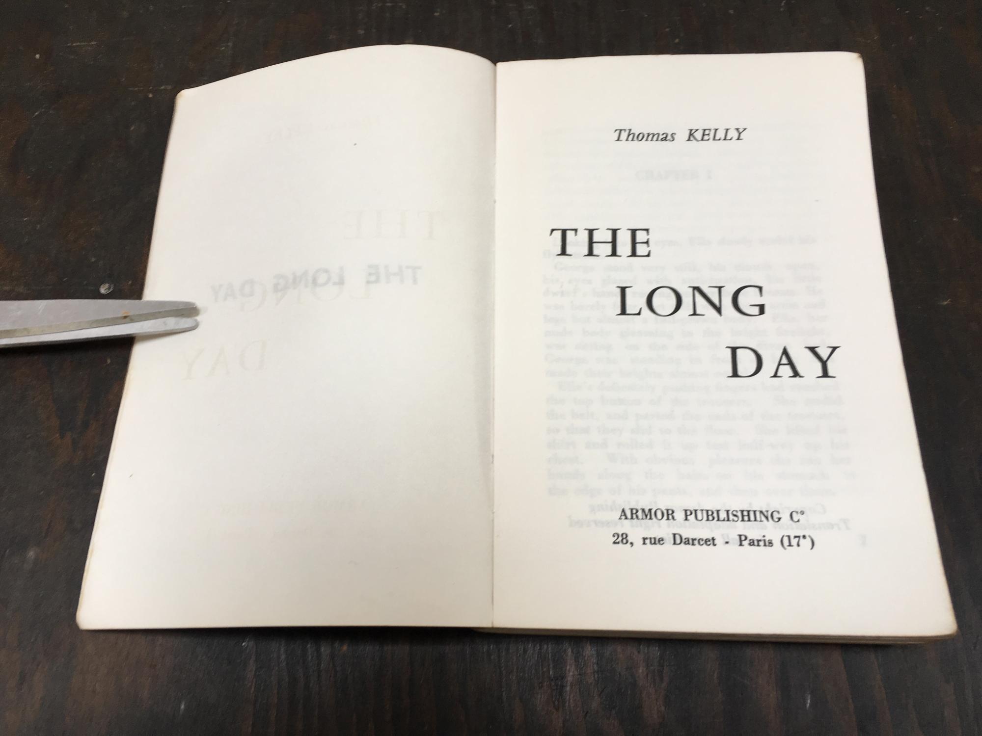 The Long Day par Thomas Kelly: Good Paperback (1962) 1st Edition ...