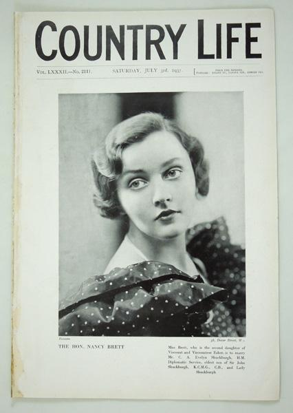 Original Issue of Country Life Magazine Dated July 3rd 1937 with a Main ...