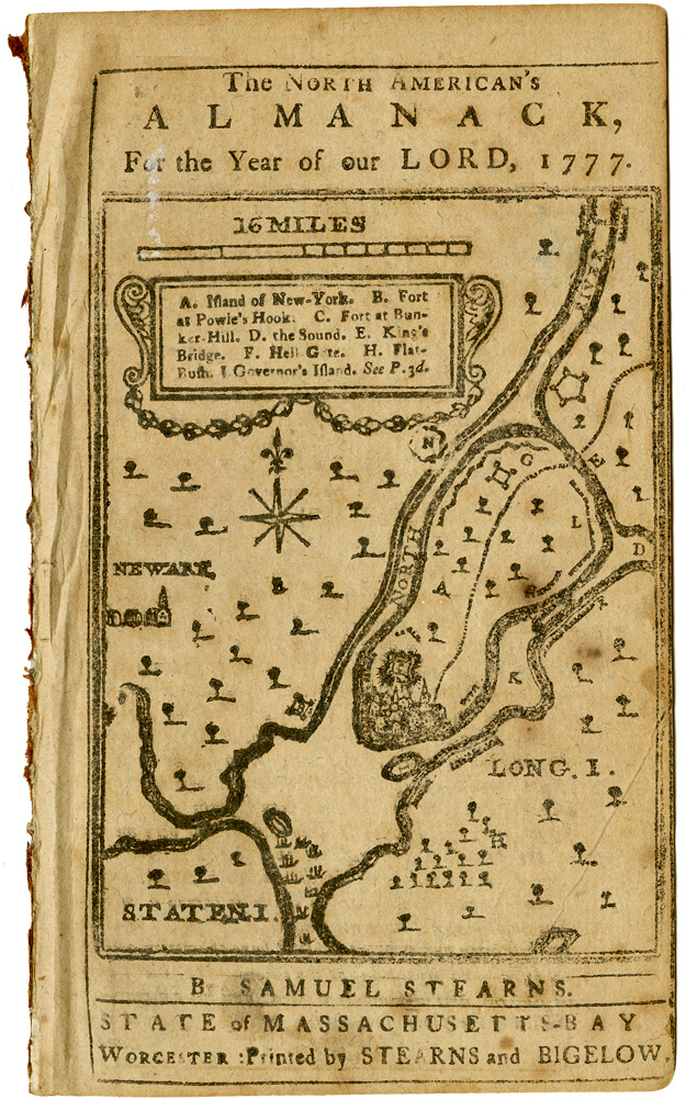 THE NORTH AMERICAN'S ALMANACK, FOR THE YEAR OF OUR LORD, 1777 by ...