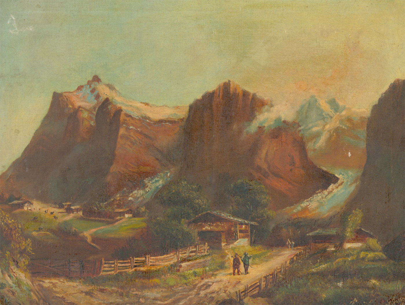 G. Gassed - 1897 Oil, Figures in a Landscape von G. Gassed: (1897 ...