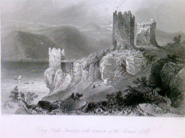 Drey Kule, Swinitza with remains of the Roman fort, Svinita, Rumänien ...