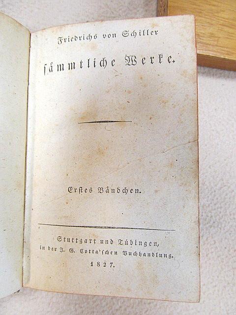 Sämmtliche Werke. Band 1-18 in 9 Bänden ( so vollständig ). von Schiller, Friedrich von: (1827 ...