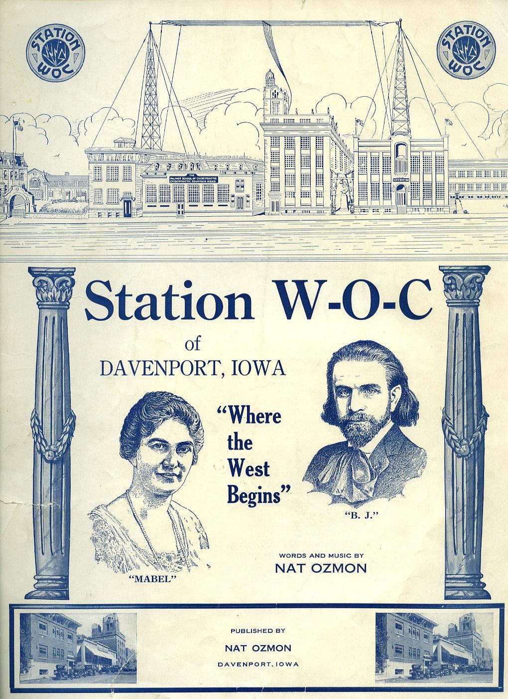 Station W O C of Davenport, Iowa | Where The West Begins [Vintage Piano ...