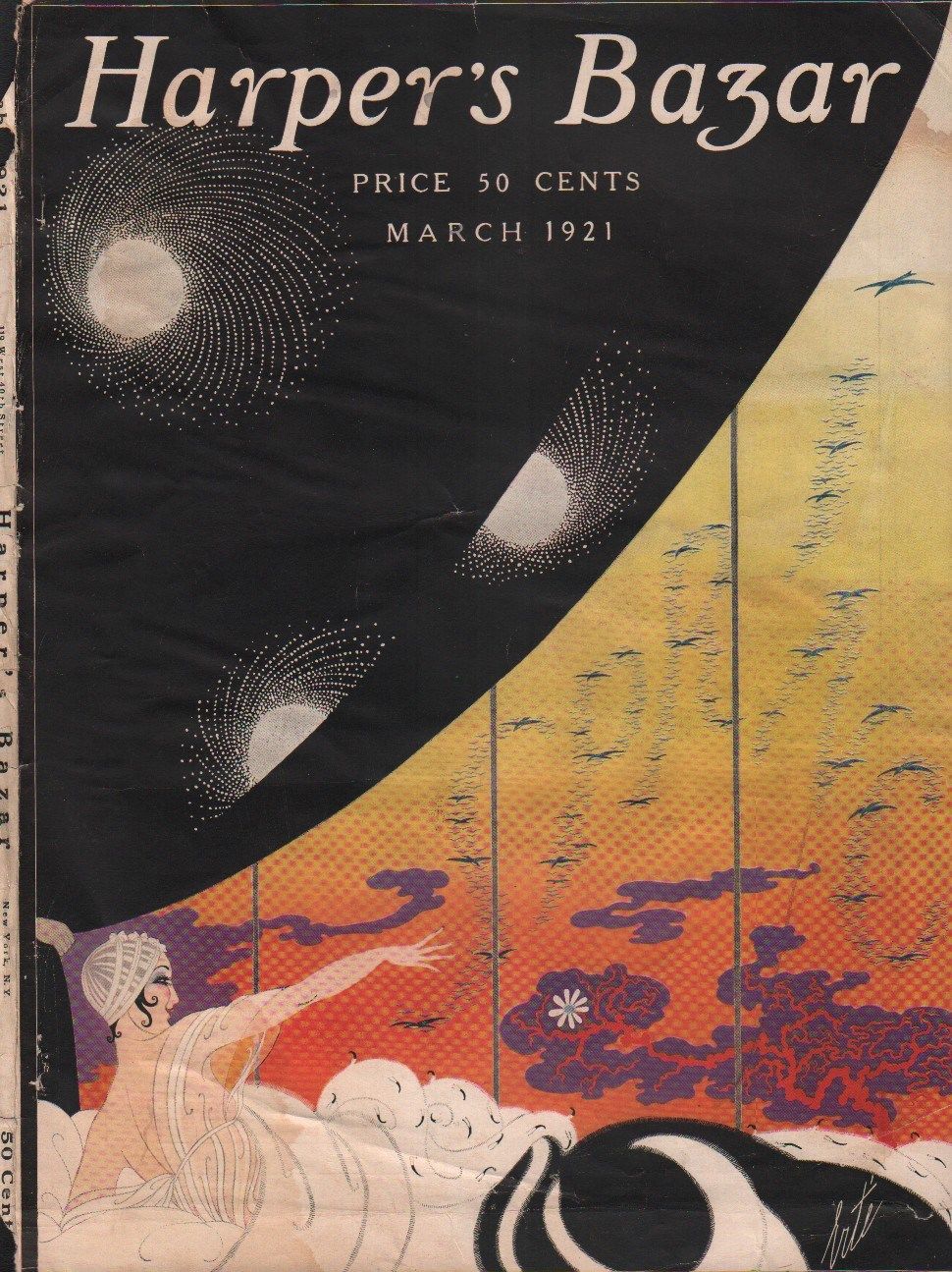 Harper's Bazar (Harper's Bazaar). March 1921 - Cover Only: Very Good ...