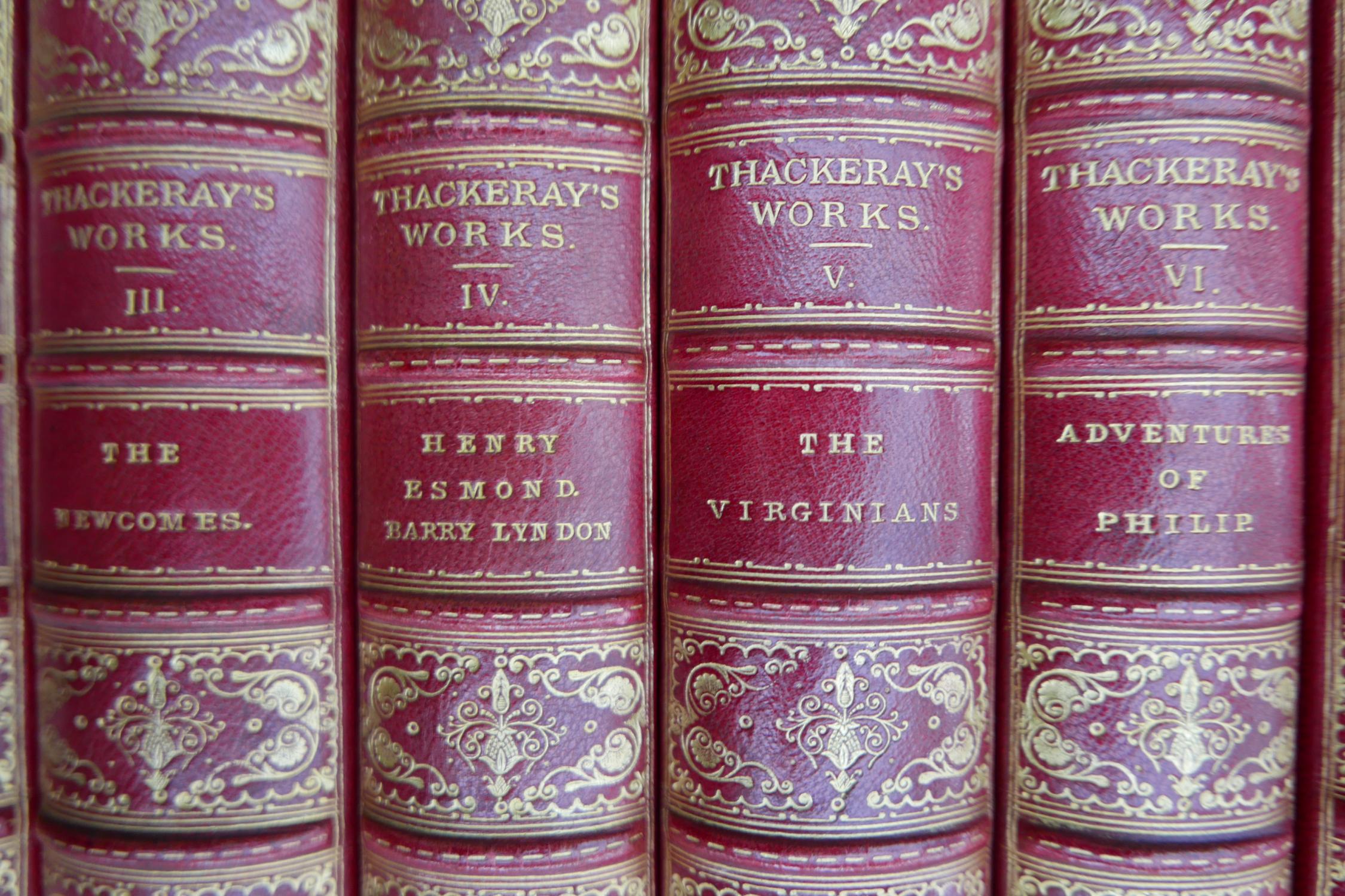 The Works of William Makepeace Thackeray. COMPLETE TWELVE VOLUME SET ...