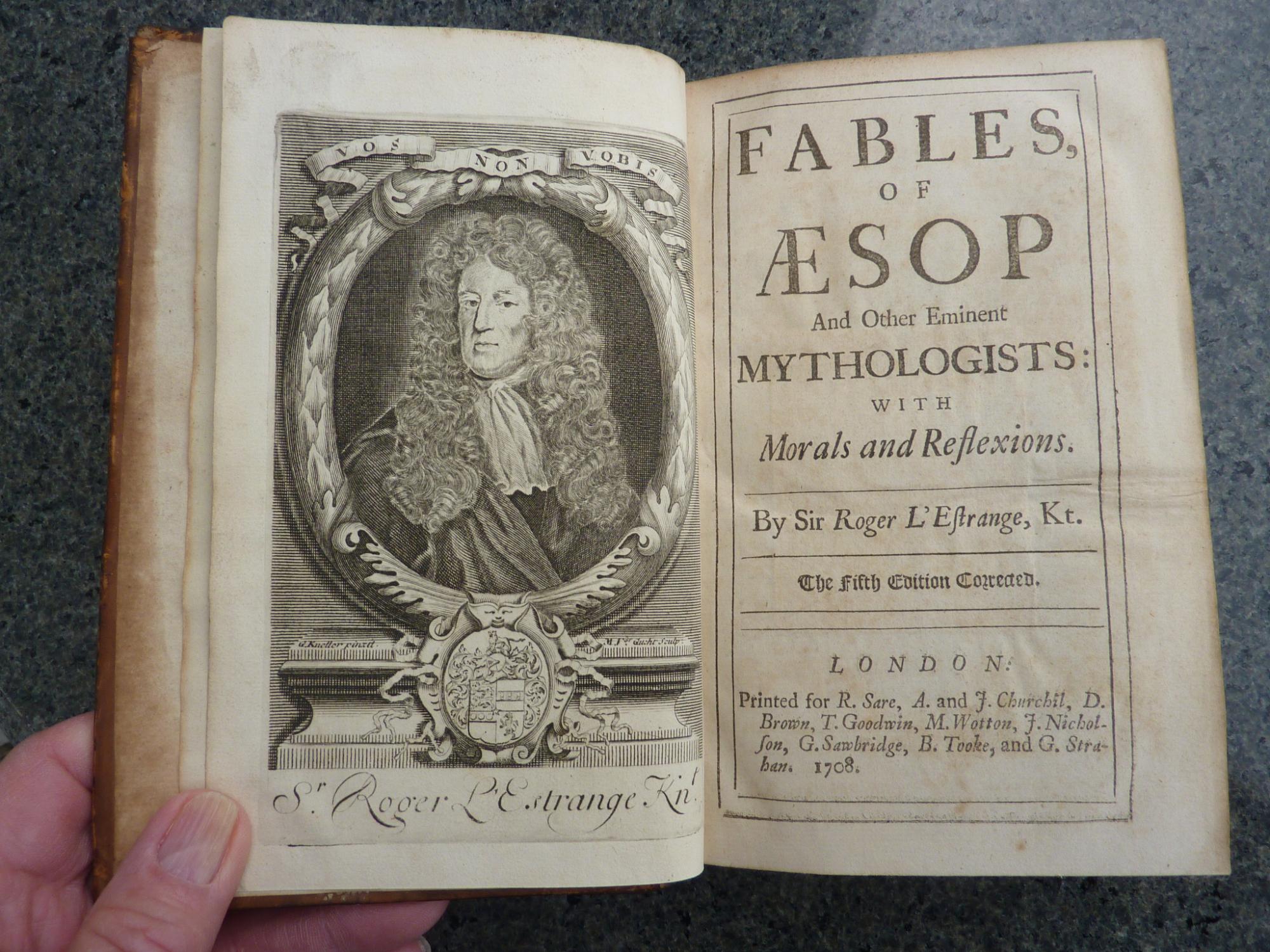 Fables of Aesop par Aesop: Very Good Hardcover (1708) 2nd Edition ...