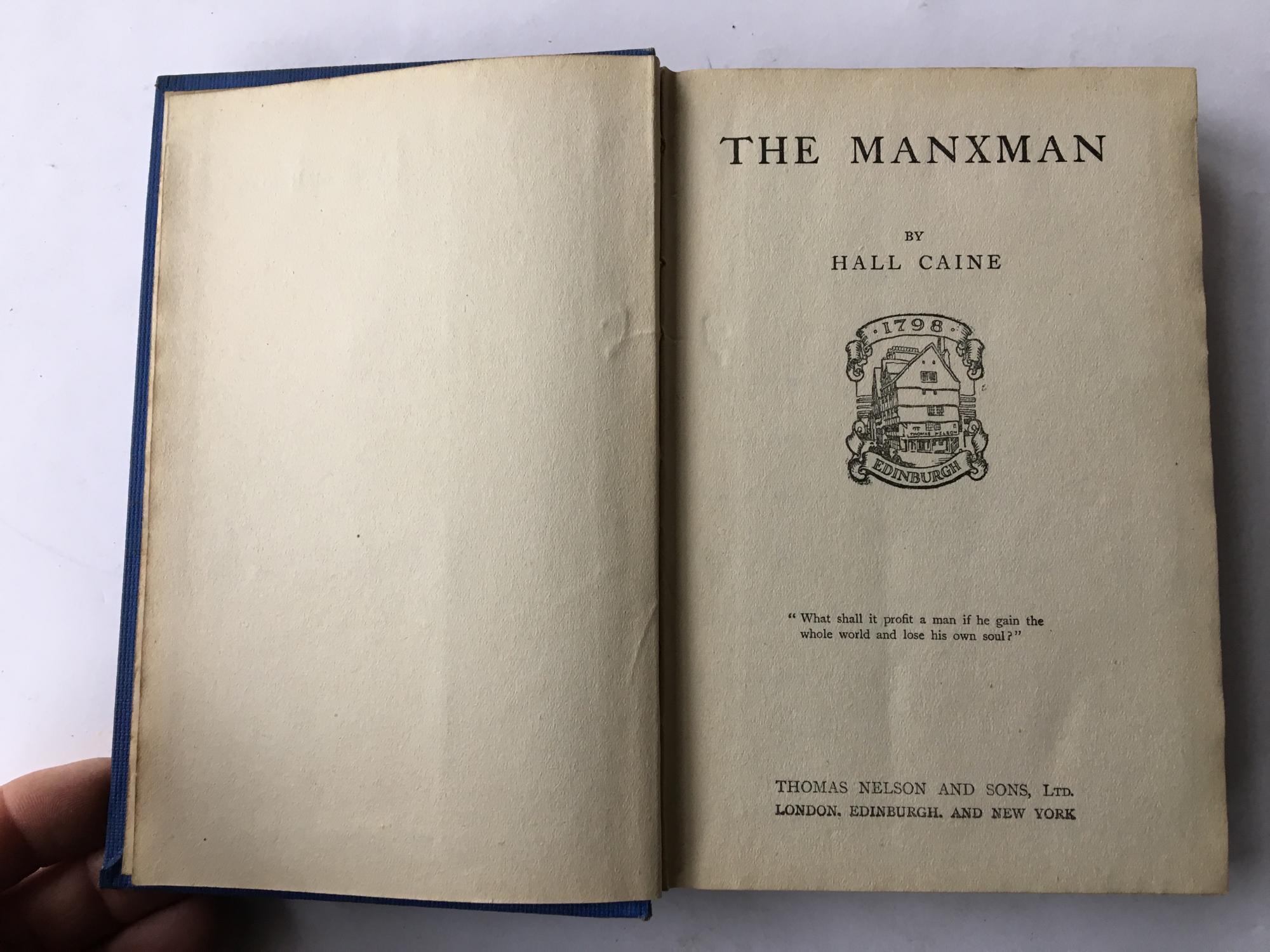 The Manxman by Hall Caine: Very Good Hardcover | Book Souk